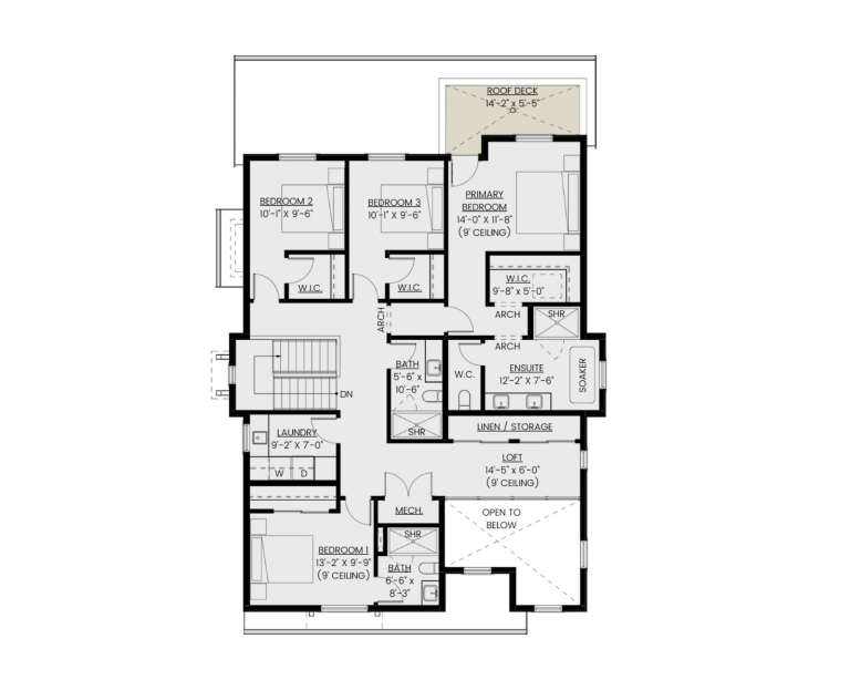 Modern Farmhouse Plan - 2,931 Square Feet, 4 Bedrooms, 3.5 Bathrooms ...