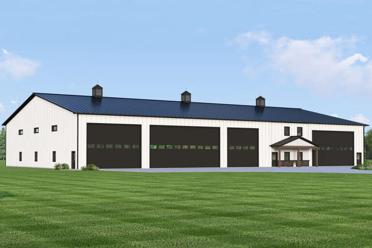 Barn 8 Car Garage Plan - 18,840 Square Feet, 1 Bathroom | Floor Plan ...