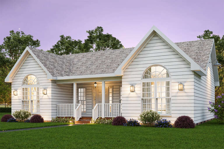 Country Plan - 1,316 Square Feet, 3 Bedrooms, 2 Bathrooms | Floor Plan ...