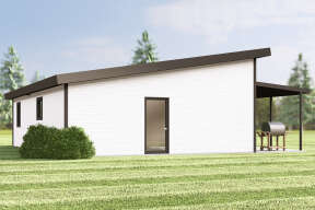 Modern Plan - 875 Square Feet, 1 Bedroom, 1 Bathroom | Floor Plan #5032 ...