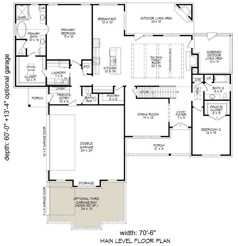 Modern Farmhouse Plan - 3,472 Square Feet, 5 Bedrooms, 3.5 Bathrooms ...