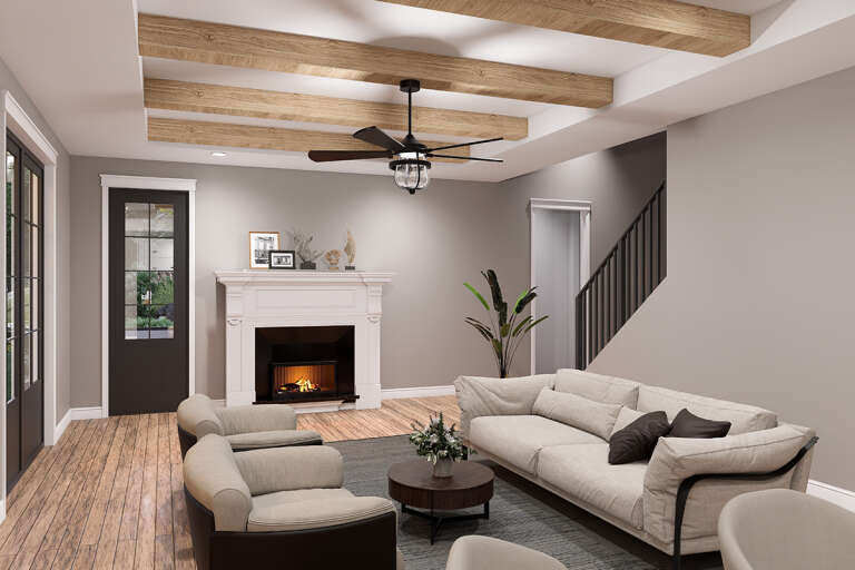 Modern Farmhouse Plan - 3,472 Square Feet, 5 Bedrooms, 3.5 Bathrooms ...