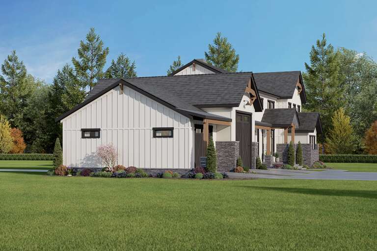Barndominium Plan - 2,664 Square Feet, 3 Bedrooms, 2.5 Bathrooms ...