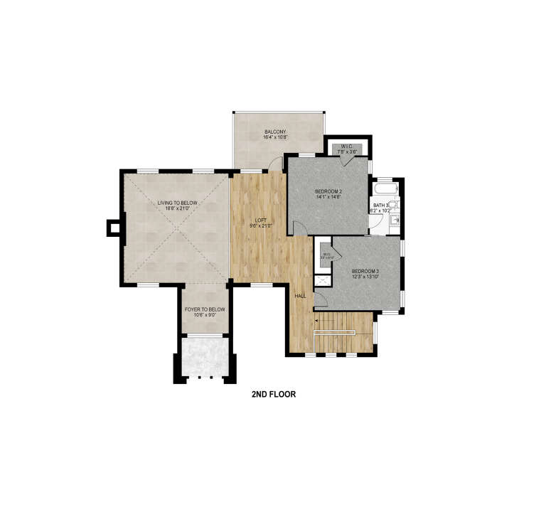 Contemporary Plan - 3,452 Square Feet, 4 Bedrooms, 3.5 Bathrooms | Floor Plan #8314-00053 ...