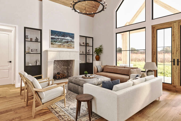 Modern Farmhouse Plan - 2,859 Square Feet, 3-4 Bedrooms, 4.5 Bathrooms ...