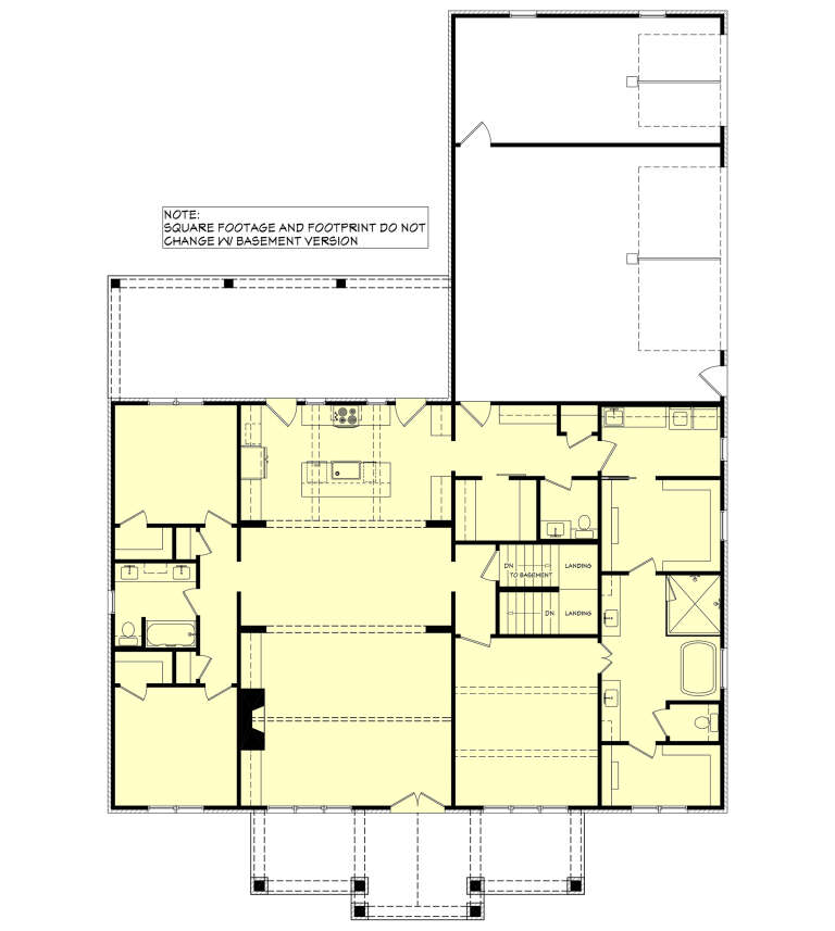 Craftsman Plan - 2,400 Square Feet, 3 Bedrooms, 2.5 Bathrooms | Floor ...