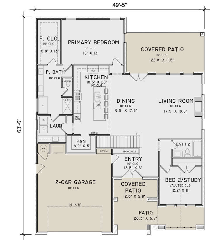 French Country Plan - 2,598 Square Feet, 5 Bedrooms, 3 Bathrooms ...