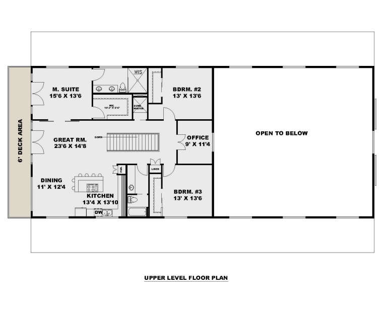 Barn Plan - 3,481 Square Feet, 4 Bedrooms, 3.5 Bathrooms | Floor Plan ...