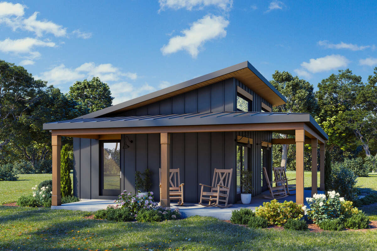 Modern Plan - 500 Square Feet, 1 Bedroom, 1 Bathroom | Floor Plan #1462 ...