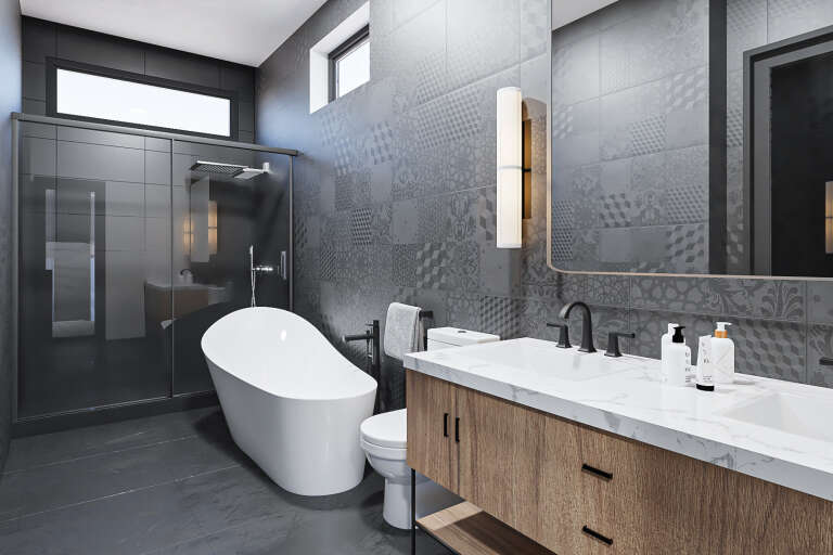 Modern Fourplex Plan - 1,865 Square Feet, 3 Bedrooms, 3.5 Bathrooms ...