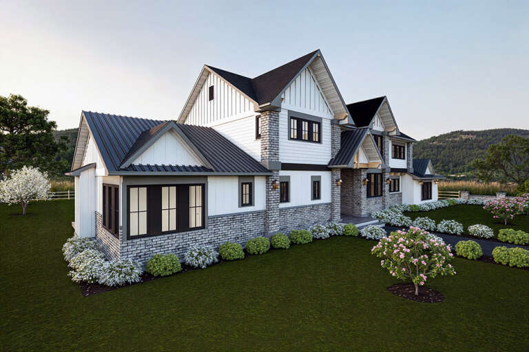 Modern Transitional Plan - 4,772 Square Feet, 4 Bedrooms, 6.5 Bathrooms ...