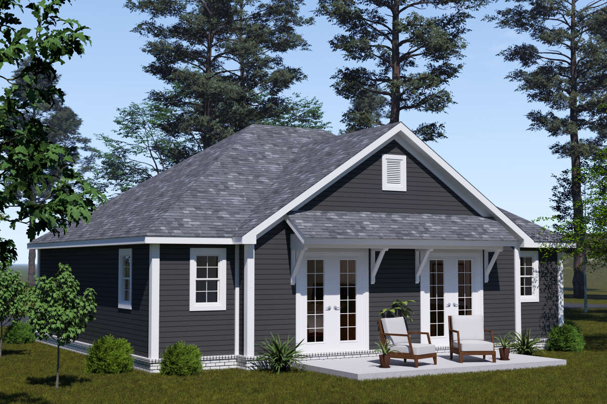 Cottage Plan - 1,049 Square Feet, 2 Bedrooms, 2 Bathrooms | Floor Plan #4848-00521 | America's ...