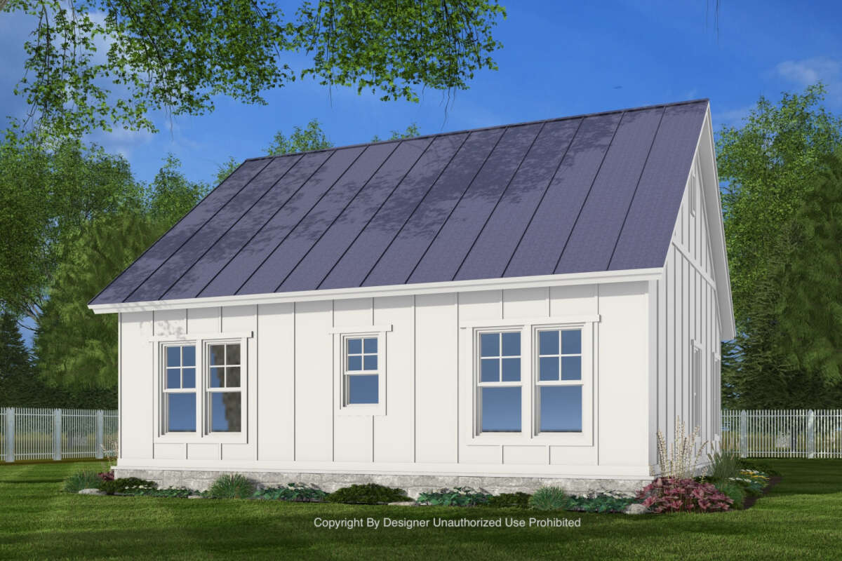 Modern Farmhouse Plan - 915 Square Feet, 2 Bedrooms, 1 Bathroom | Floor ...