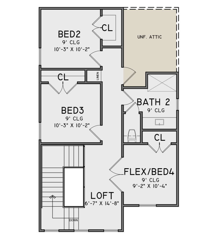 Traditional Plan - 2,093 Square Feet, 3-4 Bedrooms, 2.5 Bathrooms ...
