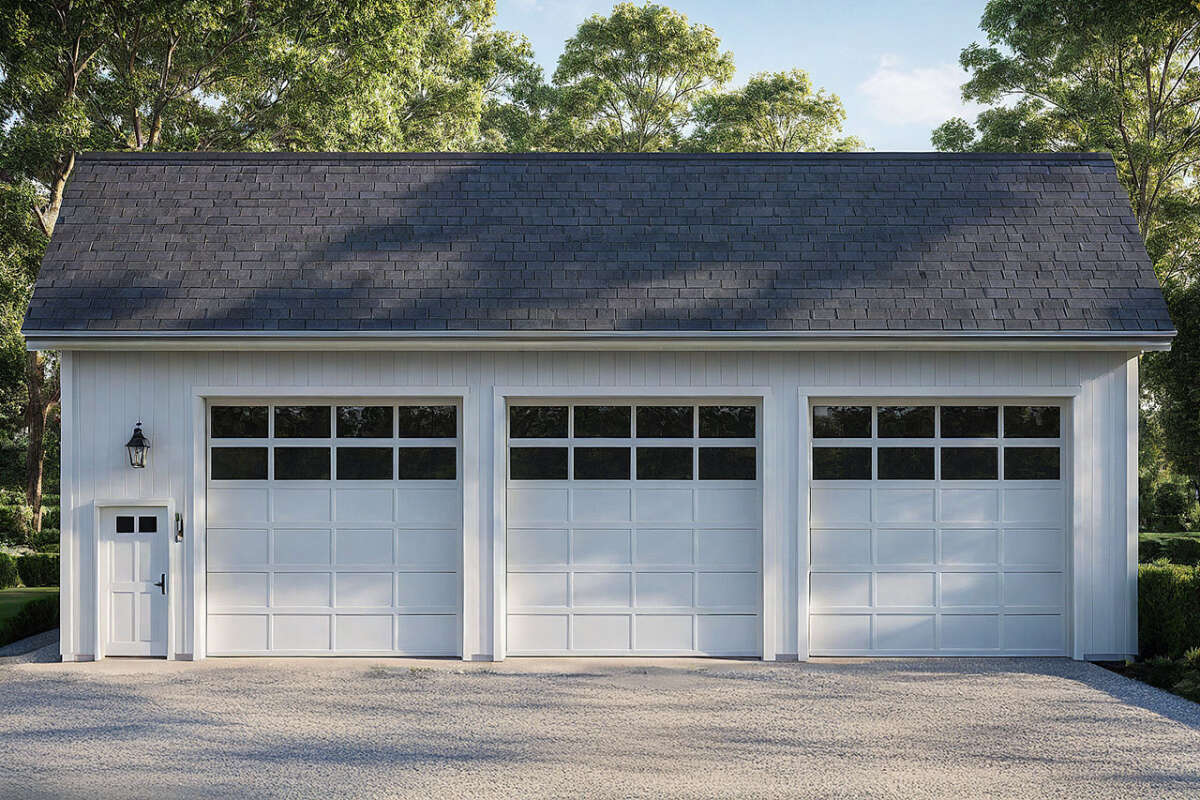 Traditional 6 Car Garage Plan - 2,304 Square Feet | Floor Plan #035 ...