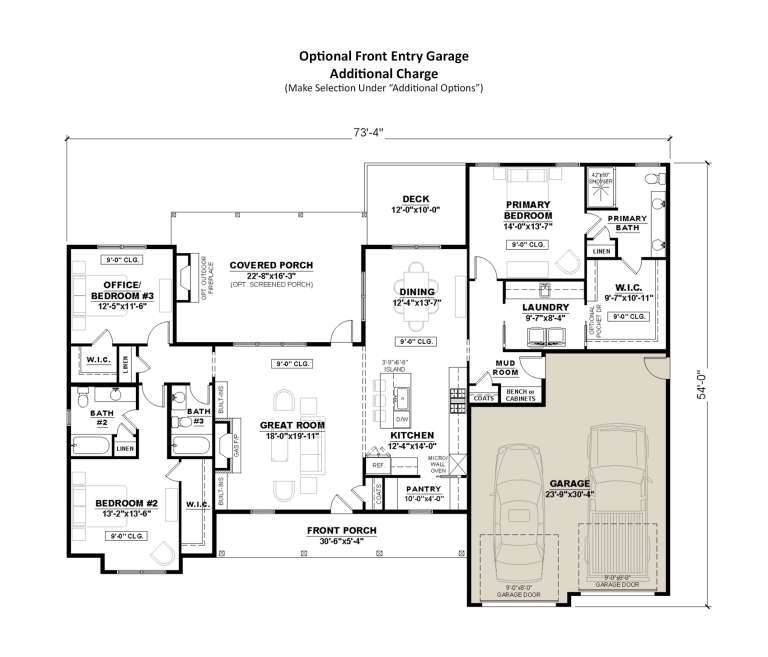 Modern Farmhouse Plan - 2,060 Square Feet, 3 Bedrooms, 3 Bathrooms ...
