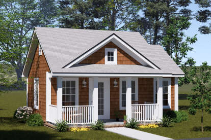 Cottage Plan - 384 Square Feet, 1 Bedroom, 1 Bathroom | Floor Plan ...