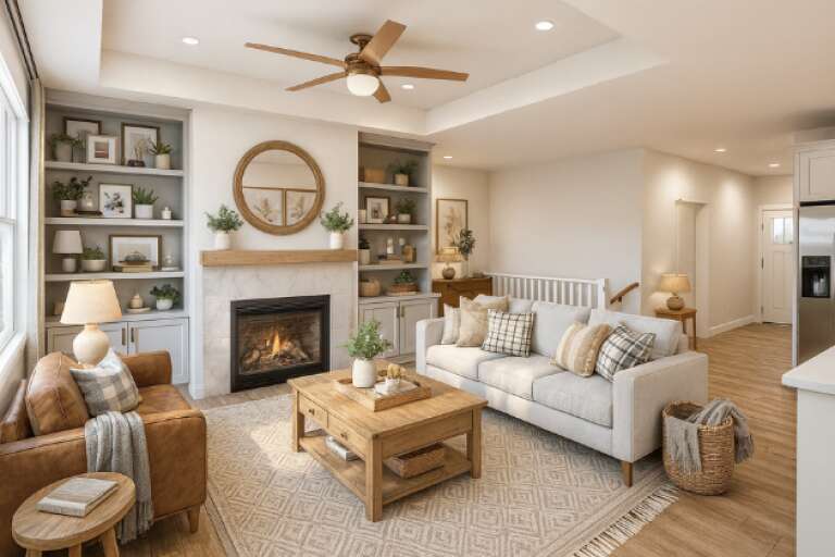 Modern Farmhouse Plan - 1,495 Square Feet, 3 Bedrooms, 2 Bathrooms ...