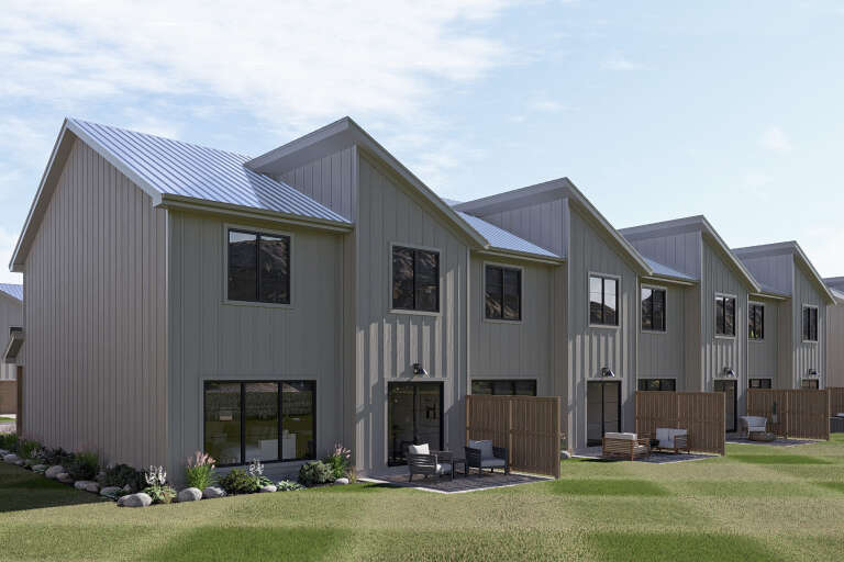 Contemporary Fourplex Plan - 1,701 Square Feet, 3 Bedrooms, 2.5 ...