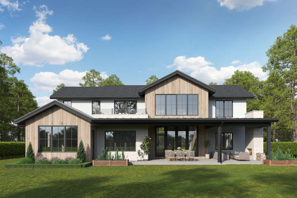 Modern Transitional Plan - 4,589 Square Feet, 5-7 Bedrooms, 5.5 ...