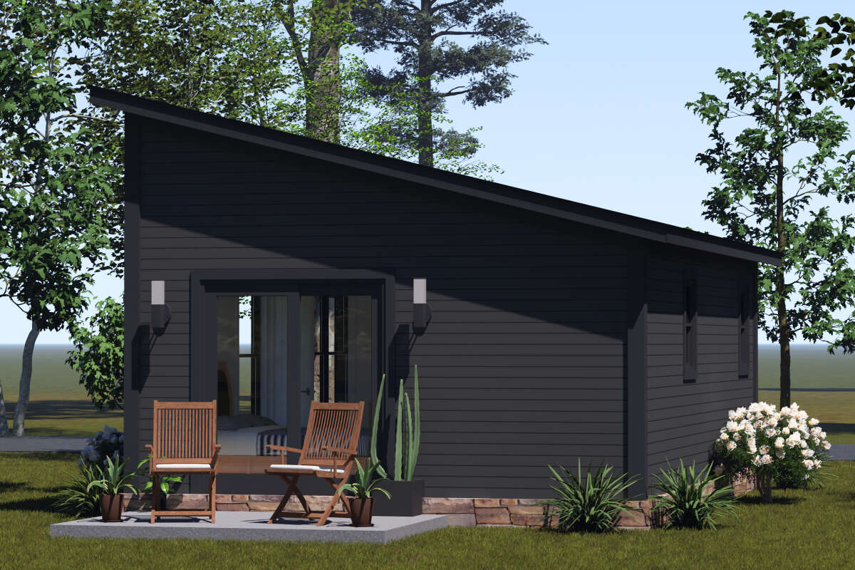 Contemporary Plan - 384 Square Feet, 1 Bedroom, 1 Bathroom | Floor Plan ...