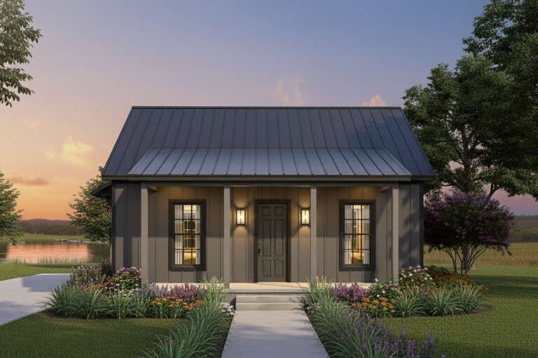 Cottage Plan - 752 Square Feet, 2 Bedrooms, 1 Bathroom | Floor Plan ...