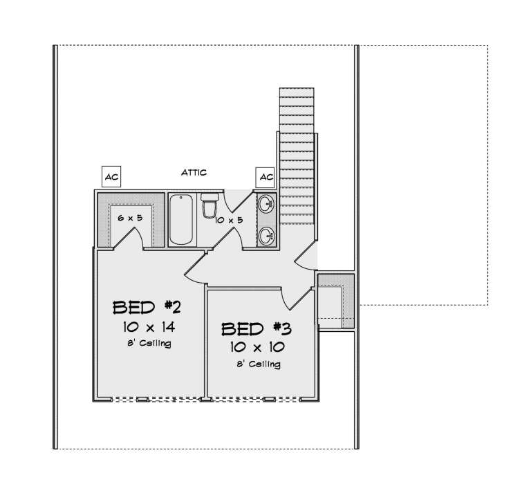Country Plan - 1,288 Square Feet, 3 Bedrooms, 2.5 Bathrooms | Floor ...