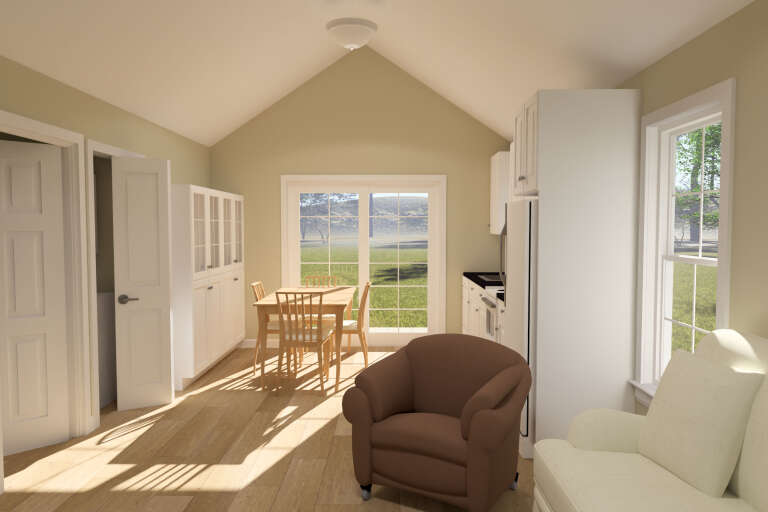 Cottage Plan - 574 Square Feet, 1 Bedroom, 1 Bathroom | Floor Plan ...