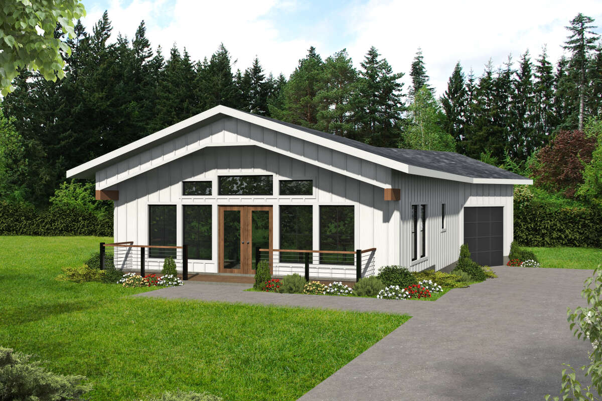 Contemporary Workshop Plan - 1,433 Square Feet, 1 Bathroom | Floor Plan ...