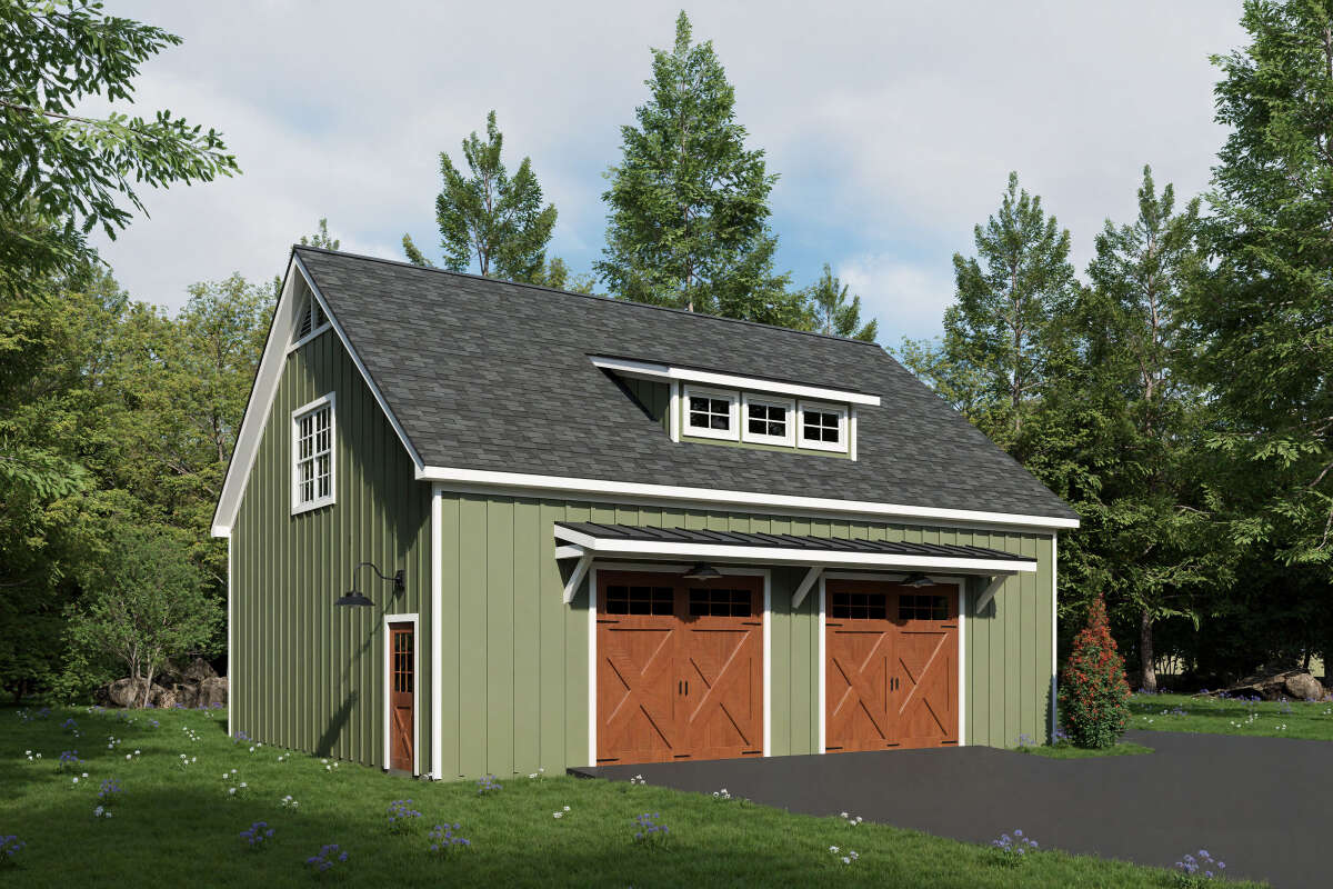 Barn 4 Car Garage Plan - 2,091 Square Feet | Floor Plan #940-01412 ...