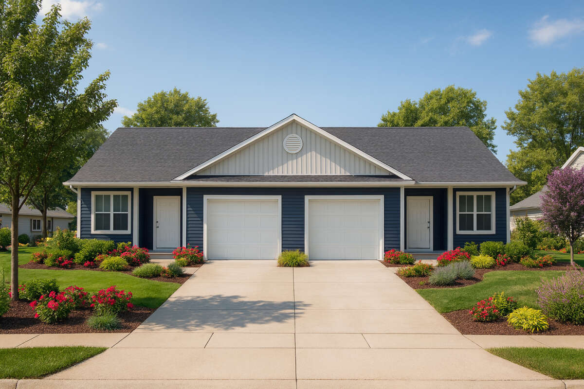 Traditional Duplex Plan - 1,148 Square Feet, 2 Bedrooms, 1.5 Bathrooms ...