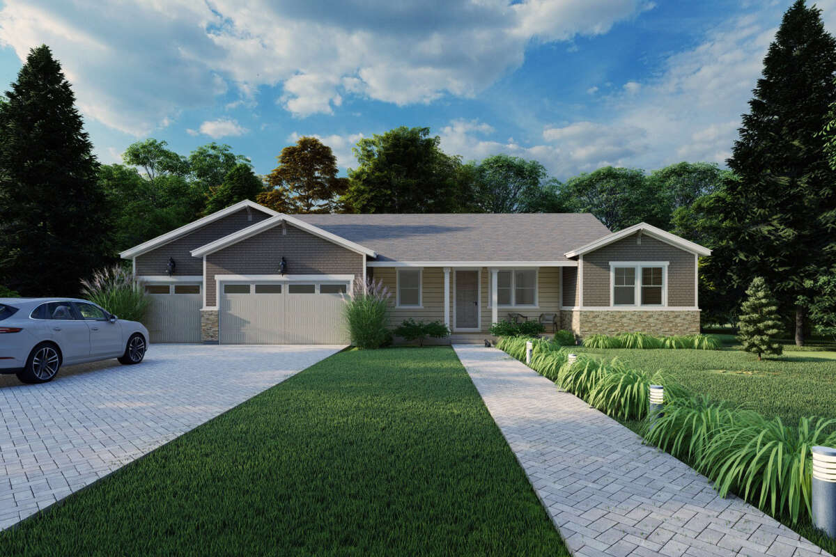 Traditional Plan - 1,918 Square Feet, 3 Bedrooms, 2 Bathrooms | Floor ...