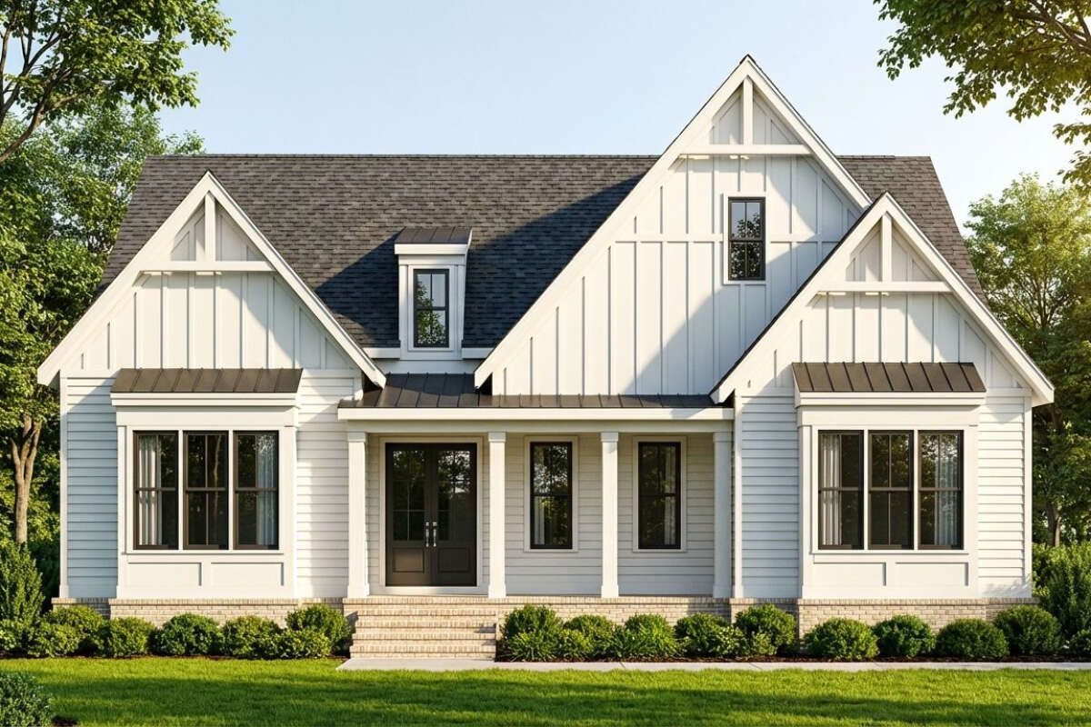 Modern Farmhouse Plan - 2,815 Square Feet, 3-4 Bedrooms, 2.5 Bathrooms ...