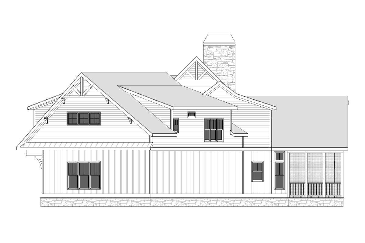 Modern Farmhouse Plan - 3,695 Square Feet, 3 Bedrooms, 3.5 Bathrooms ...