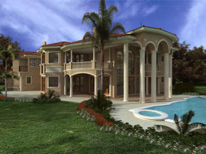 Luxury Plan - 7,502 Square Feet, 8 Bedrooms, 8.5 Bathrooms | Floor Plan #168-00094 | America's ...
