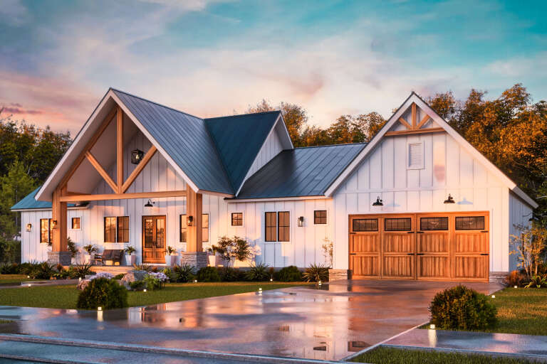 Modern Farmhouse Plan - 2,070 Square Feet, 3 Bedrooms, 3.5 Bathrooms ...