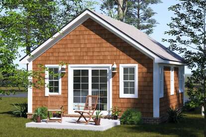 Cottage Plan - 490 Square Feet, 1 Bedroom, 1 Bathroom | Floor Plan ...