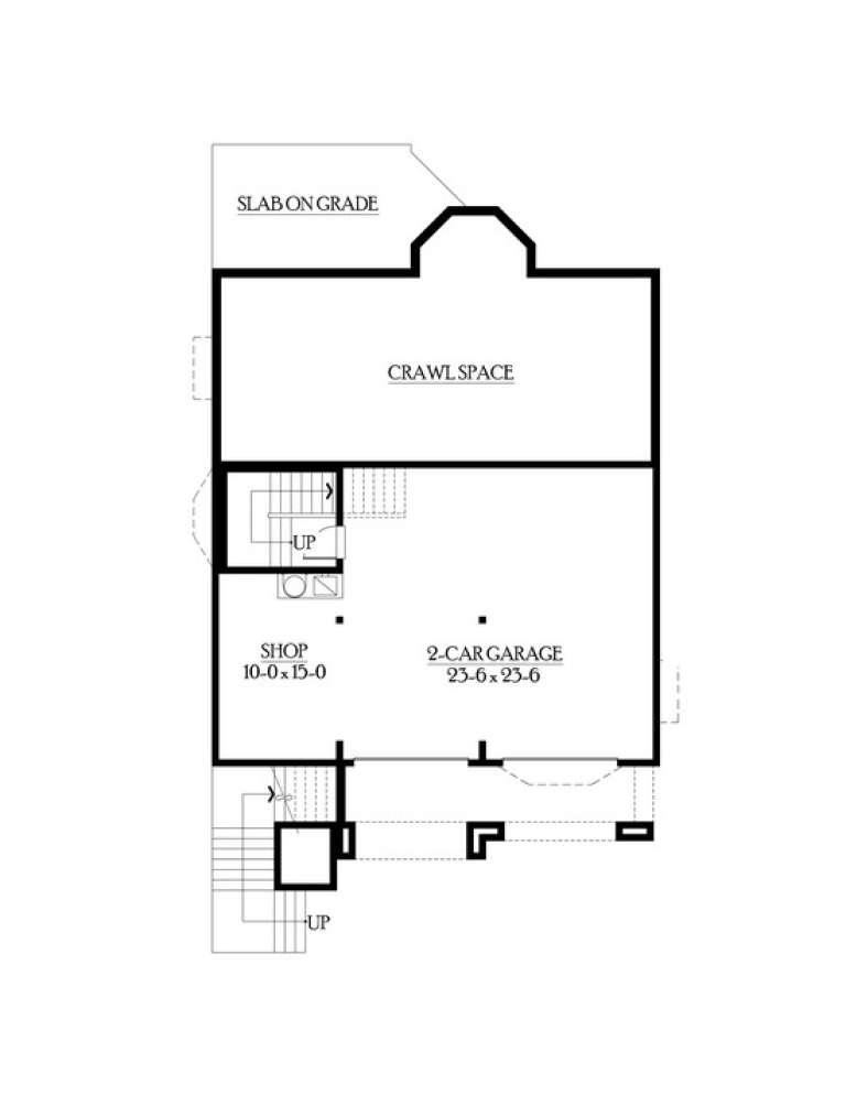 Drive Under House Plans | Small, Modern, Raised, Hillside