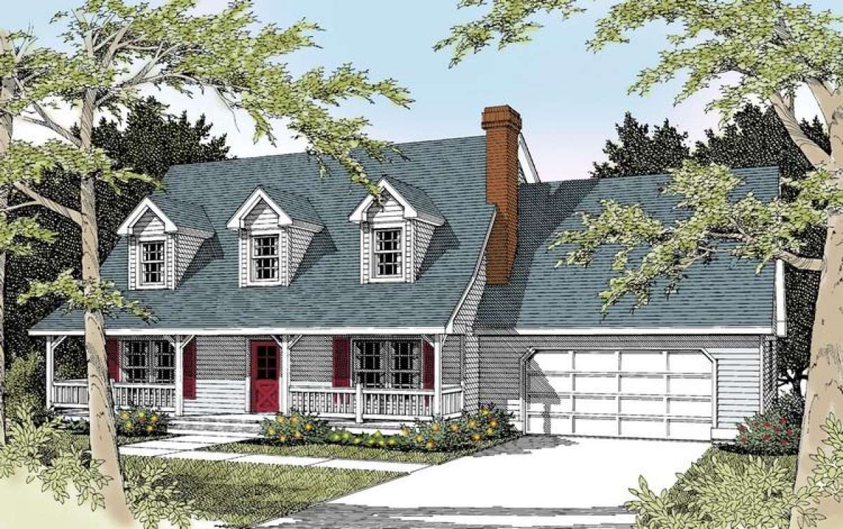 Country Plan: 1,986 Square Feet, 3 Bedrooms, 2.5 Bathrooms - 692-00172