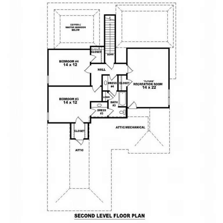 French Country Plan - 2,722 Square Feet, 4 Bedrooms, 3 Bathrooms ...