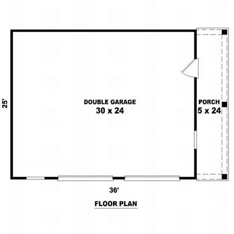 Country Plan: 885 Square Feet - 053-01350