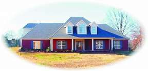 Southern Plan: 3,936 Square Feet, 4 Bedrooms, 4.5 Bathrooms - 2880-00005